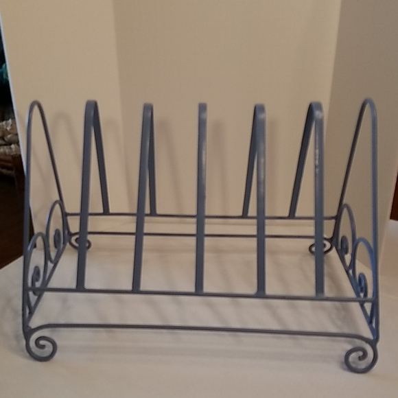 Vintage | Accents | Vintage Metal Record Or Pan Decorative Record Rack ...